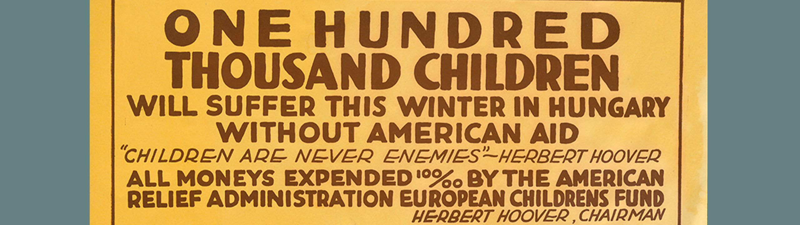 America to the Starving People of Russia | Hoover Institution