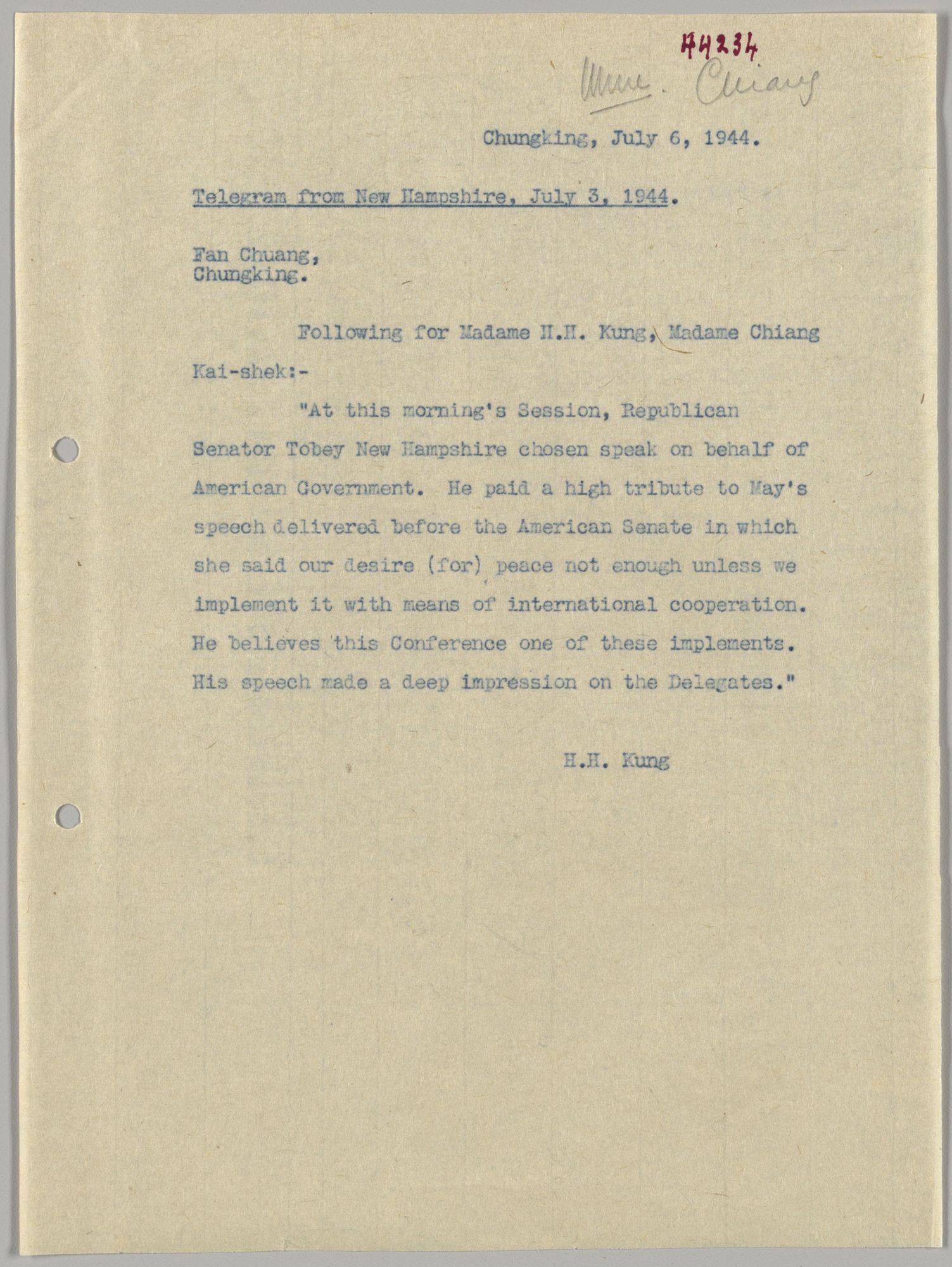 H. H. Kung: A Life In Pictures | Hoover Institution